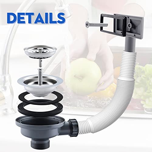 Hinata Kitchen Sink Waste Kit with Overflow Pipes Wash Basin Overflow ...