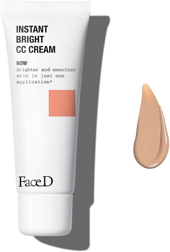 Face D - CC Cream, Crema Corretrice del Colore con Acido Ialuronico e ...