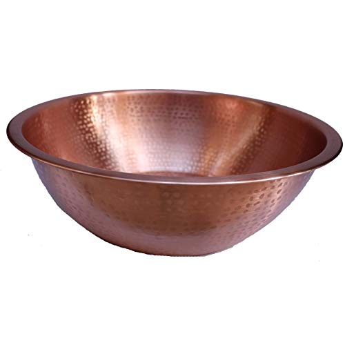 Amazon.com: Shiny Portable Hand Hammered Copper Foot Wash Bowl : Beauty ...