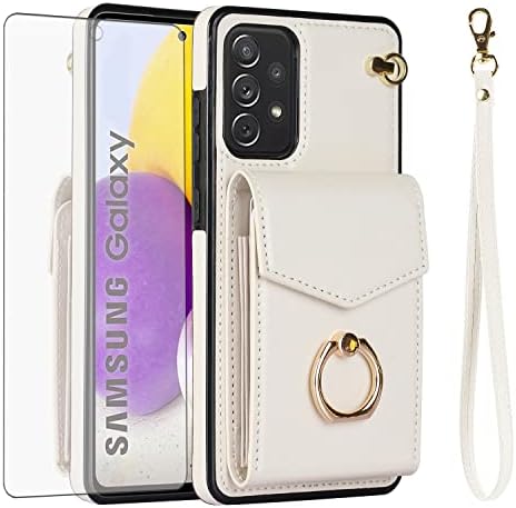 Amazon.com: Asuwish Phone Case for Samsung Galaxy A52/A52S 5G Wallet Cover with Tempered Glass ...
