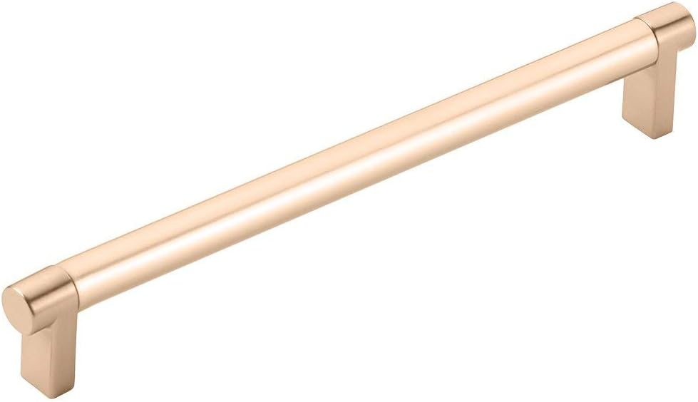 Emtek Select Smooth Cabinet Pull with Satin Copper (SCU) Stem Finish ...