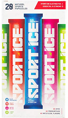 Sport Ice Natural Hydration Pops with Electrolytes, Vitamin B6 and B12 ...