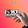 Amazon.com - Custom I Heart My Girlfriend Sticker Personalized Photo ...