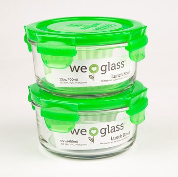 Amazon.com : Wean Green Lunch Bowl 13oz/400ml Baby Food Glass ...