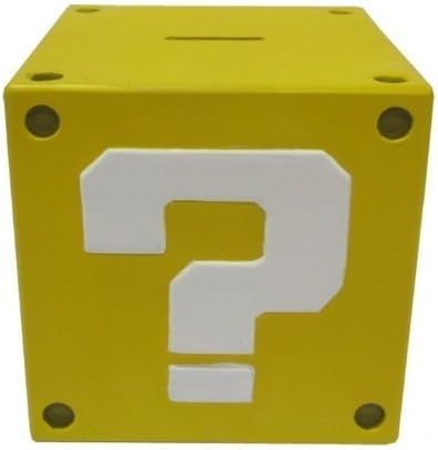 Nintendo Super Mario Question Mark Block Coin Money Bank : Amazon.co.uk ...