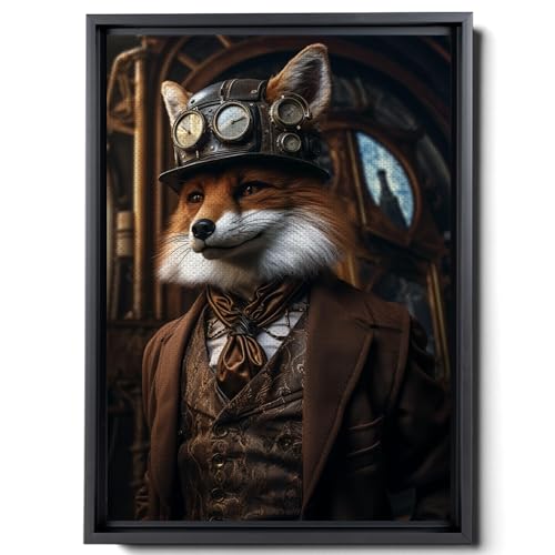 Amazon.com: steampunk fox art print, Victorian Steampunk Decor ...