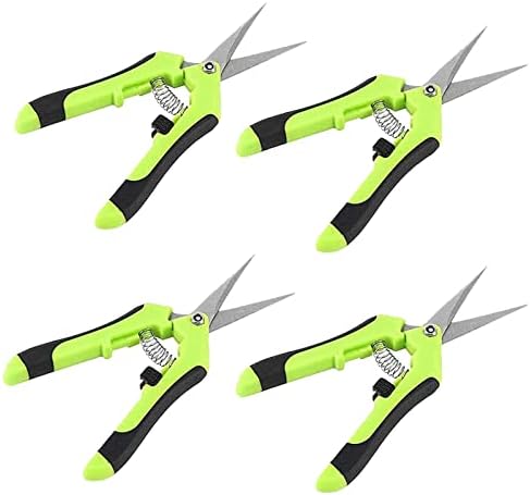 HAKZEON 4 PCS 6.5 Inch Bud Trimming Scissors, Professional Stainless ...