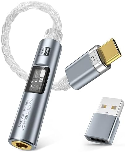 Amazon.com: USB C to 3.5mm Audio Adapter with Dual Chip CX31993 ...