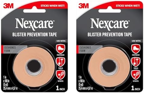 Amazon.com: Nexcare Blister Prevention Tape, Waterproof Foam Medical ...