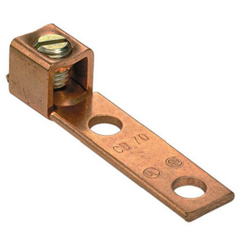 Amazon.com: Panduit CD400-38-3Y Straight Floating Tongue Lug, Two Hole ...