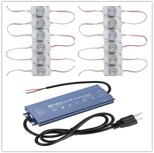 Amazon.com: 12V LED Module with Lens for Light Box 2.0W 6500K White ...