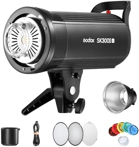 GODOX SK300IIV 300W Studio Flash with Bowens Mount, GN58 Recycle Time ...