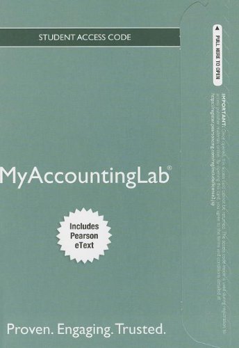 NEW MyLab Accounting with Pearson eText - Standalone Access Card - for ...