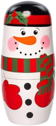 Amazon.com: Kurt Adler 5.5-inch Snowman Nesting Doll Set : Toys & Games