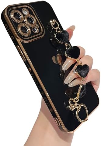 Amazon.com: Caseative for iPhone 12 Pro Max Case,Cute Plating Love ...