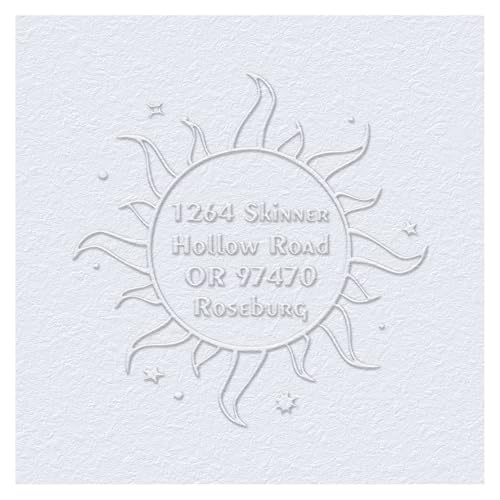 Amazon.com: OFCCUSTOM Wedding Embosser Personalized Name Date Address ...