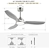 Amazon.com: Fanliving 52 Inch Quiet DC Motor 6 Speed High CFM Modern ...