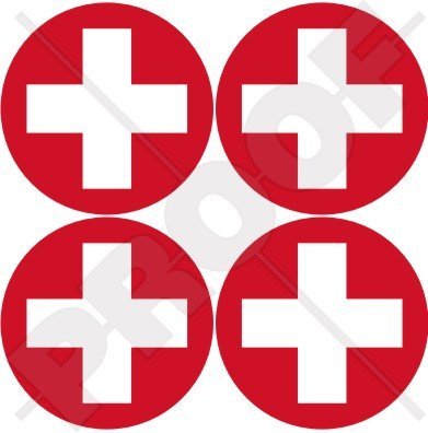 SWITZERLAND Swiss AirForce Aircraft Roundels 2" (50mm) Vinyl Stickers ...