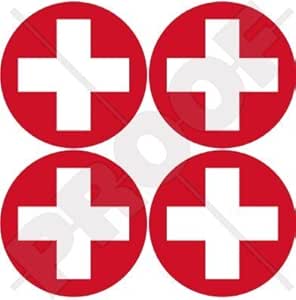 SWITZERLAND Swiss Air Force Aircraft Roundels 2" (50mm) Vinyl Stickers ...