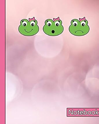 Notebook: Green Funny Froggy Notebook Journal For Girls- 8x10 in-100 ...