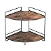 Amazon.com: 2 Tier Corner Shelf, Bathroom Organizer Countertop, Wooden ...