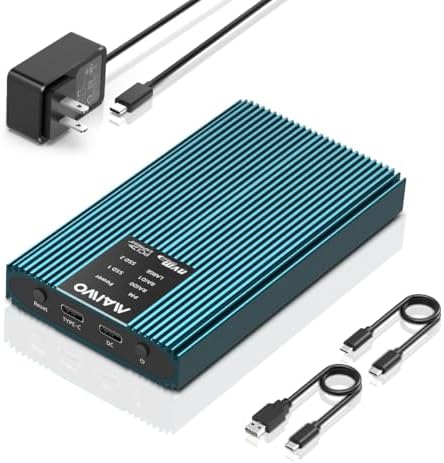 Amazon.com: MAIWO M.2 NVMe PCIe RAID Enclosure, Dual Bay Enclosure for ...