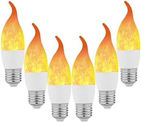 Hompavo Upgraded LED Flame Light Bulbs, 3 Modes Flickering Light Bulbs ...