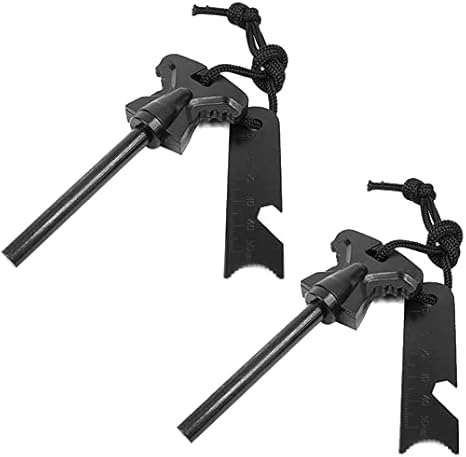 2 Pieces Flint Rods, Magnesium Ferrocerium Rod Flint Fire Starter ...