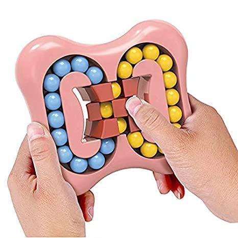Buy LISHER Magic Bean Cube Rotating Decompression Finger Gyro Ball ...