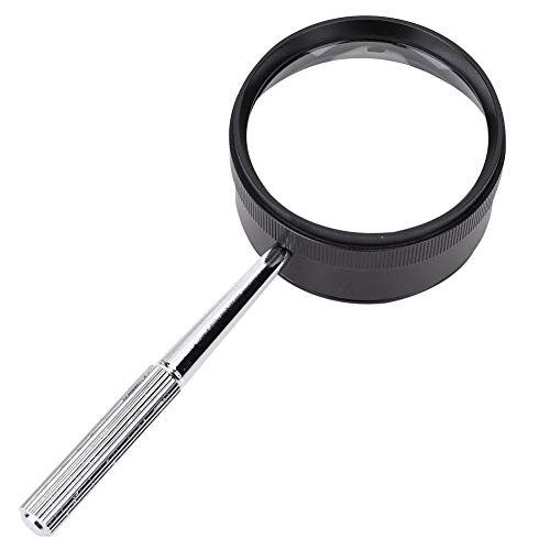 Identification Magnifying Glass, 10X x 50mm Metal Magnifying Glass for ...