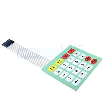 Amazon.com: 4x5 Matrix Array 20 Key Membrane Switch Keypad Keyboard ...