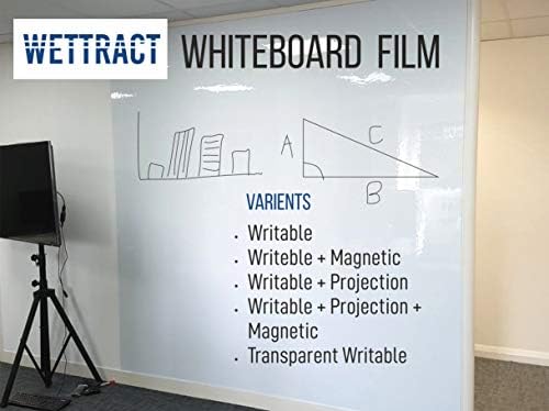 WETTRACT D1 - Whiteboard Sticker for Office & Home, Writable Film ...