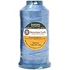 Amazon.com: Mandala Crafts Bonded Nylon Thread Light Blue Heavy Duty ...