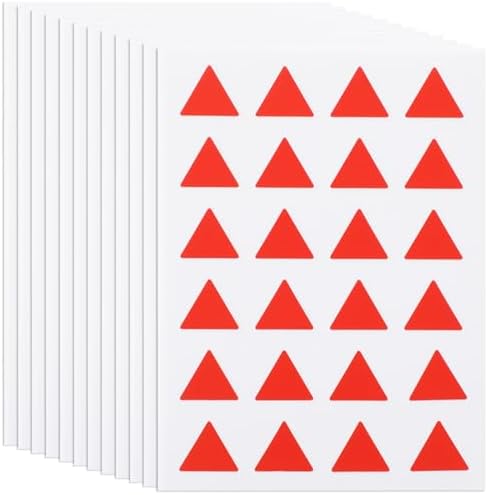 Amazon.com: Ciieeo 12 Sheets Triangle Map Marker Stickers, Red Adhesive ...