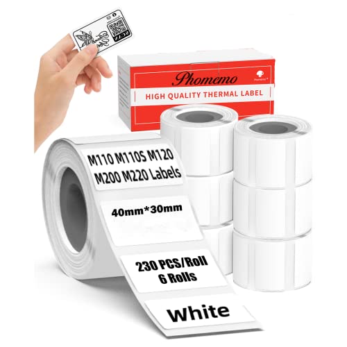 Snapklik.com : Memoking 157x118(40x30mm) Thermal Sticker Labels, For ...