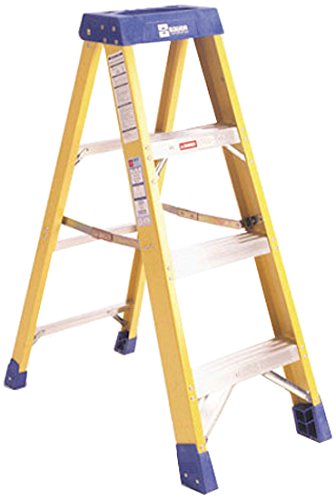 Bauer 30804 Fiberglass 4' Step Ladder with 375 lb. Capacity, Type 1AA ...
