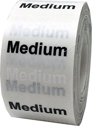 Amazon.com : Medium Clothing Labels Size Strip Stickers for Retail ...