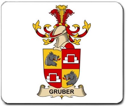 Amazon.com: Gruber de Grub Family Crest Coat of Arms Mouse Pad : Office ...