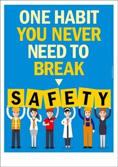 One Habit You Never Need to Break Safety Acrylic Sign Board |Acrylic ...