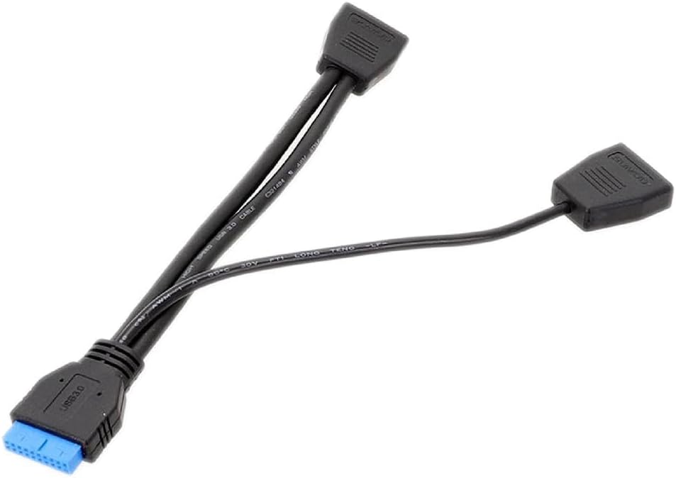 Amazon.com: High-Speed DualPort USB 3.0 Header Adapter USB3.0 19-Pin ...