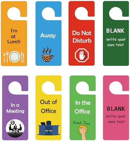 Amazon.com : JJDOU Do Not Disturb Sign, In a Meeting Sign, Out of ...