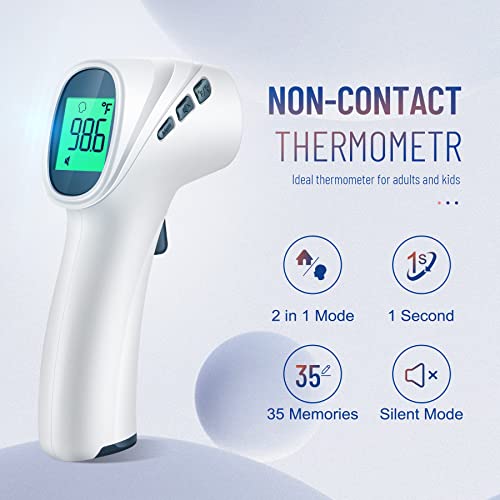 Snapklik.com : Touchless Thermometer For Adults, Digital Infrared ...