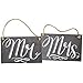 Amazon.com: Mr. & Mrs. Chalk Signs (Set of 2) : Home & Kitchen