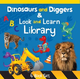 Buy Dinosaurs and Diggers & Look and Learn Library Book Online at Low ...