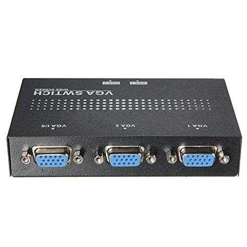 OROOBA® 2 in 1 Out VGA VGA 2 Porte a Monitor Two Sources Manual Switch ...