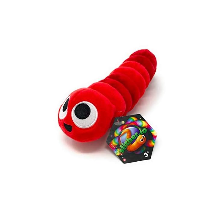 Buy Slither.io 8" Bendable Plush Worm Toy with tag - Red Color Online ...