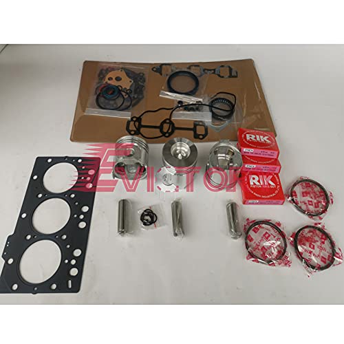 Pour moteur de réparation YANMAR 3TNE78A 3TNE78 Kit de révision de ...