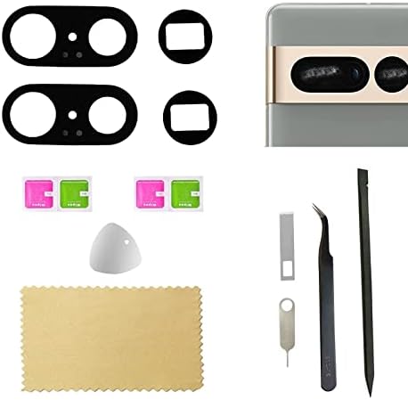 Amazon.com: (2set Pack) Pixel 7 pro Back Camera Glass Repalcement Rear ...