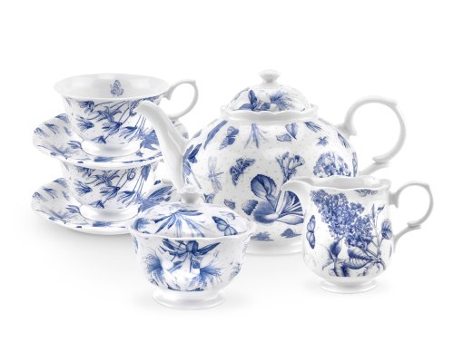 Botanic Blue Tea Set : Amazon.in: Home & Kitchen