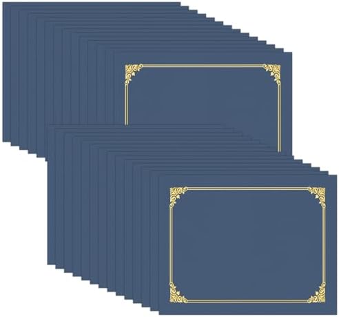 Amazon.com : HAUTOCO 30 Pack Certificate Holders, Navy Blue Diploma ...
